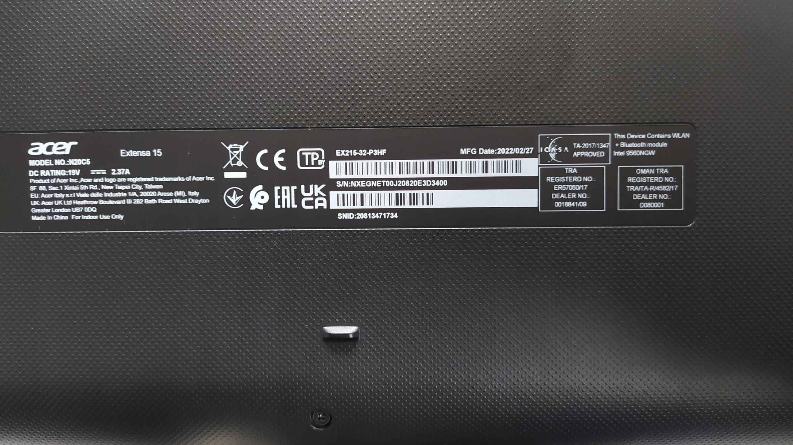 Laptop Acer N20C5 15,6/N6000/8GB/256GB/Win11 (EX21532P3HF) - Opinie i ...