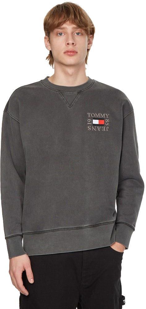 TOMMY HILFIGER BLUZA MĘSKA TJM TIMELESS TOMMY BOX CREW BLACK DM0DM12946 ...