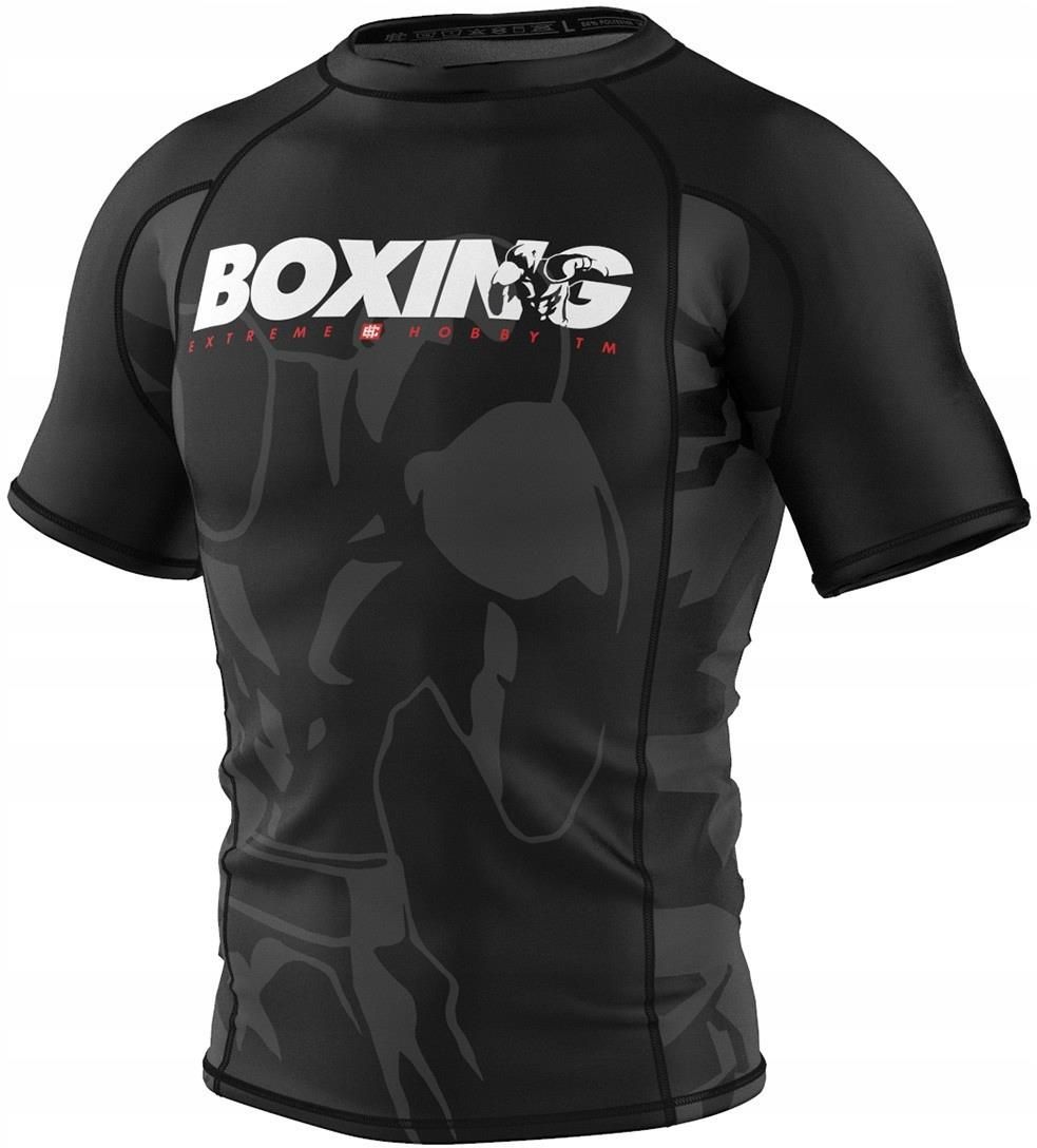 Koszulka Sportowa Męska Treningowa Extreme Hobby rashguard Bold Boxing ...