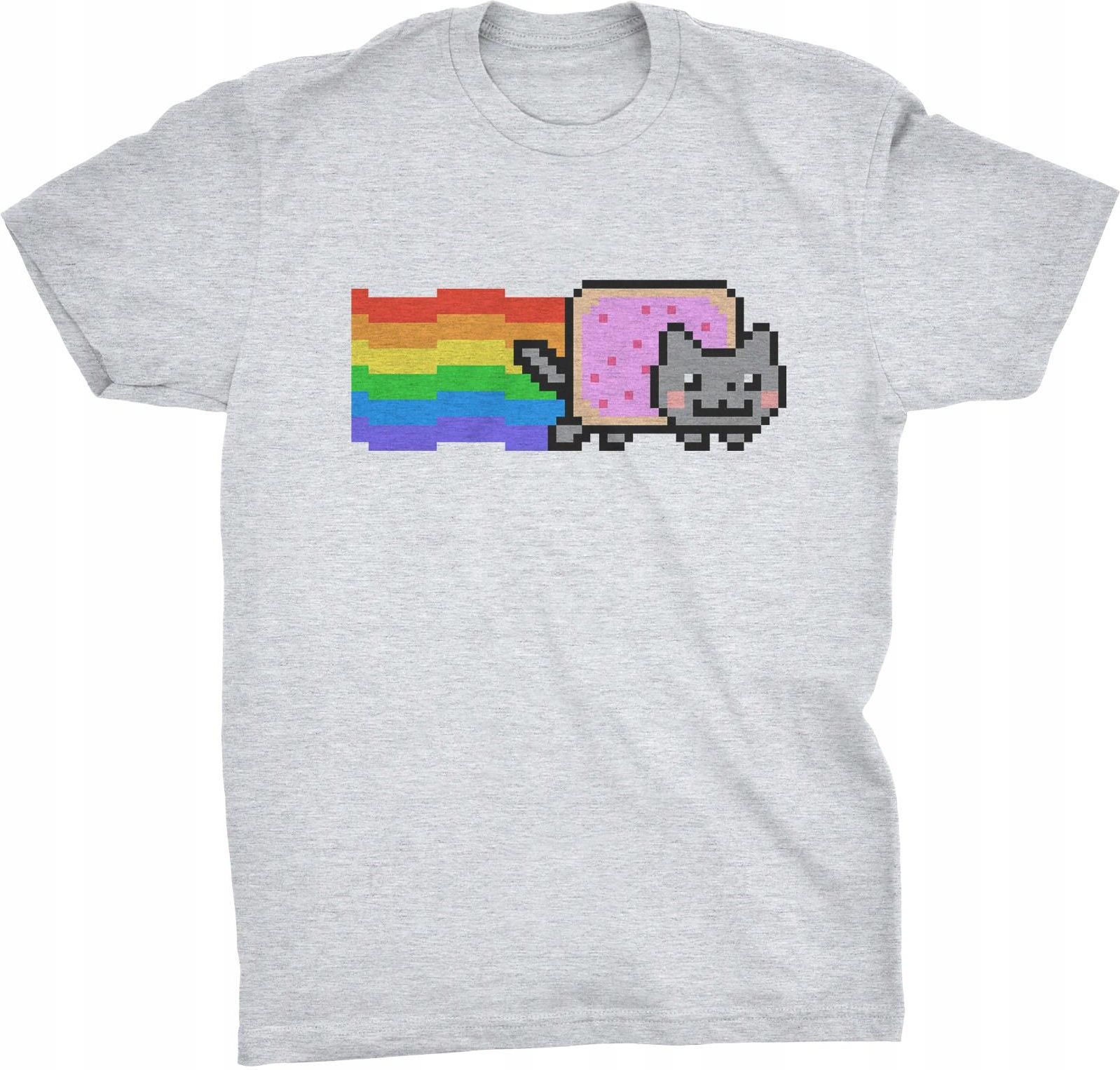 Nyan Cat Koszulka Internetowy Mem Kot Tęcza - Ceny i opinie - Ceneo.pl