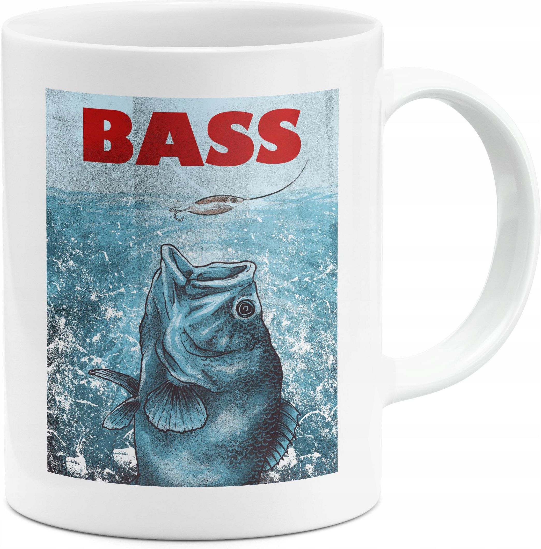Kubek Szczęki Jaws Bass Rekin Wędkarz Rybak Film - Opinie i atrakcyjne ...
