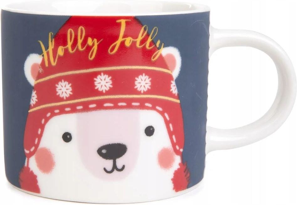 Homla Kubek Zdobiony Zabawny Tedino Z Misiem Niebieski 0,3L (217963 ...