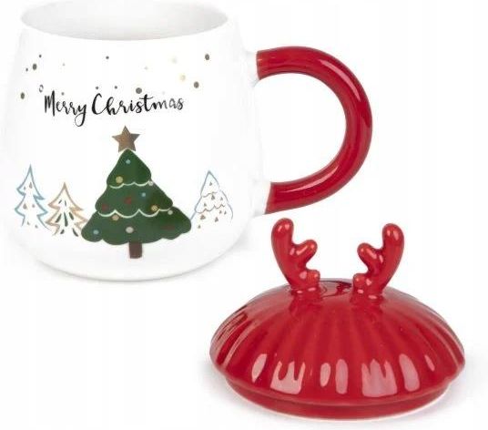 Homla Kubek Świąteczny Tipo Z Czerwoną Pokrywką 0,4L (218979) - Opinie ...