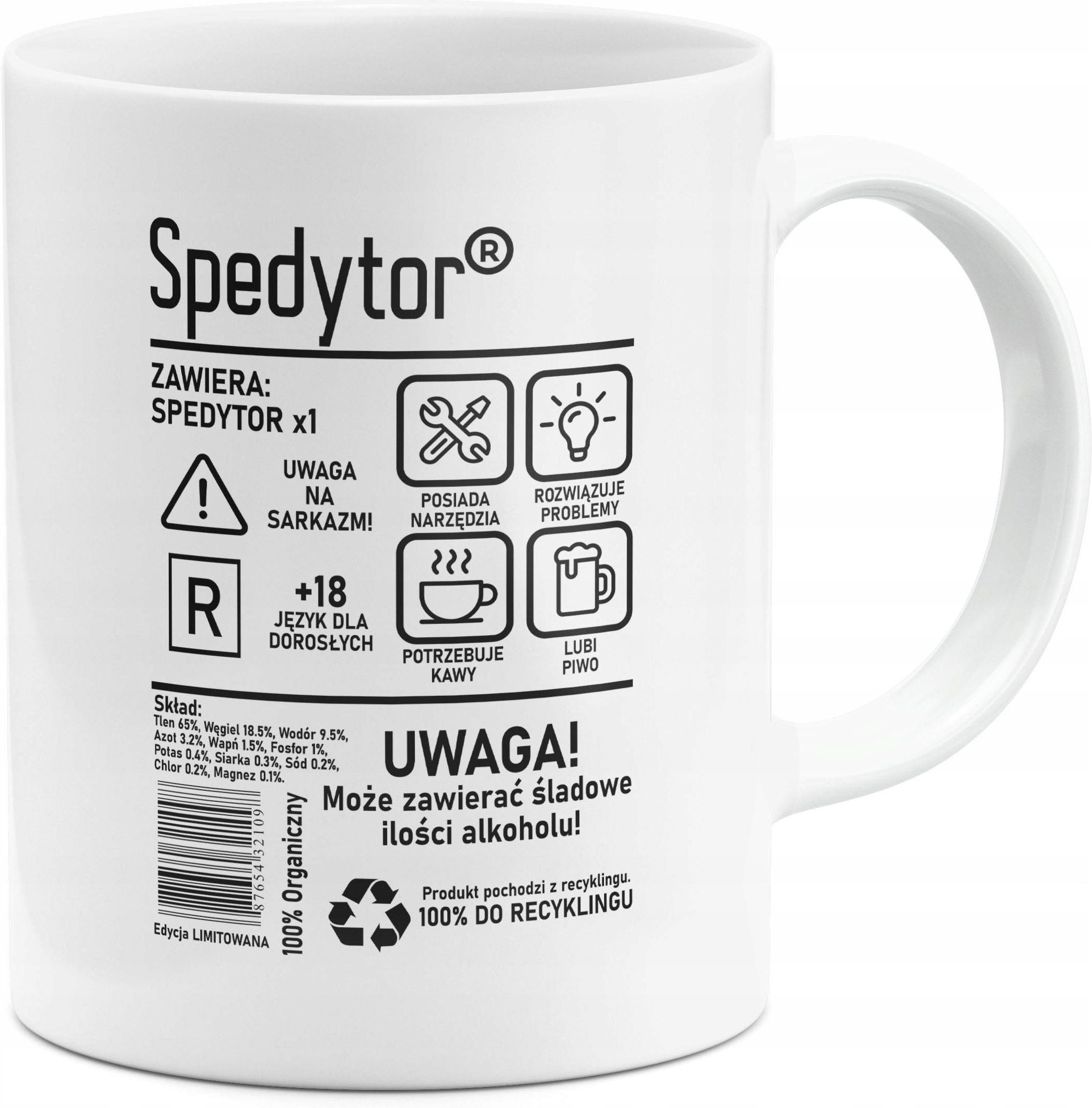 Kubek Z Nadrukiem Dla Spedytora Etykieta Spedytor - Opinie i atrakcyjne ...