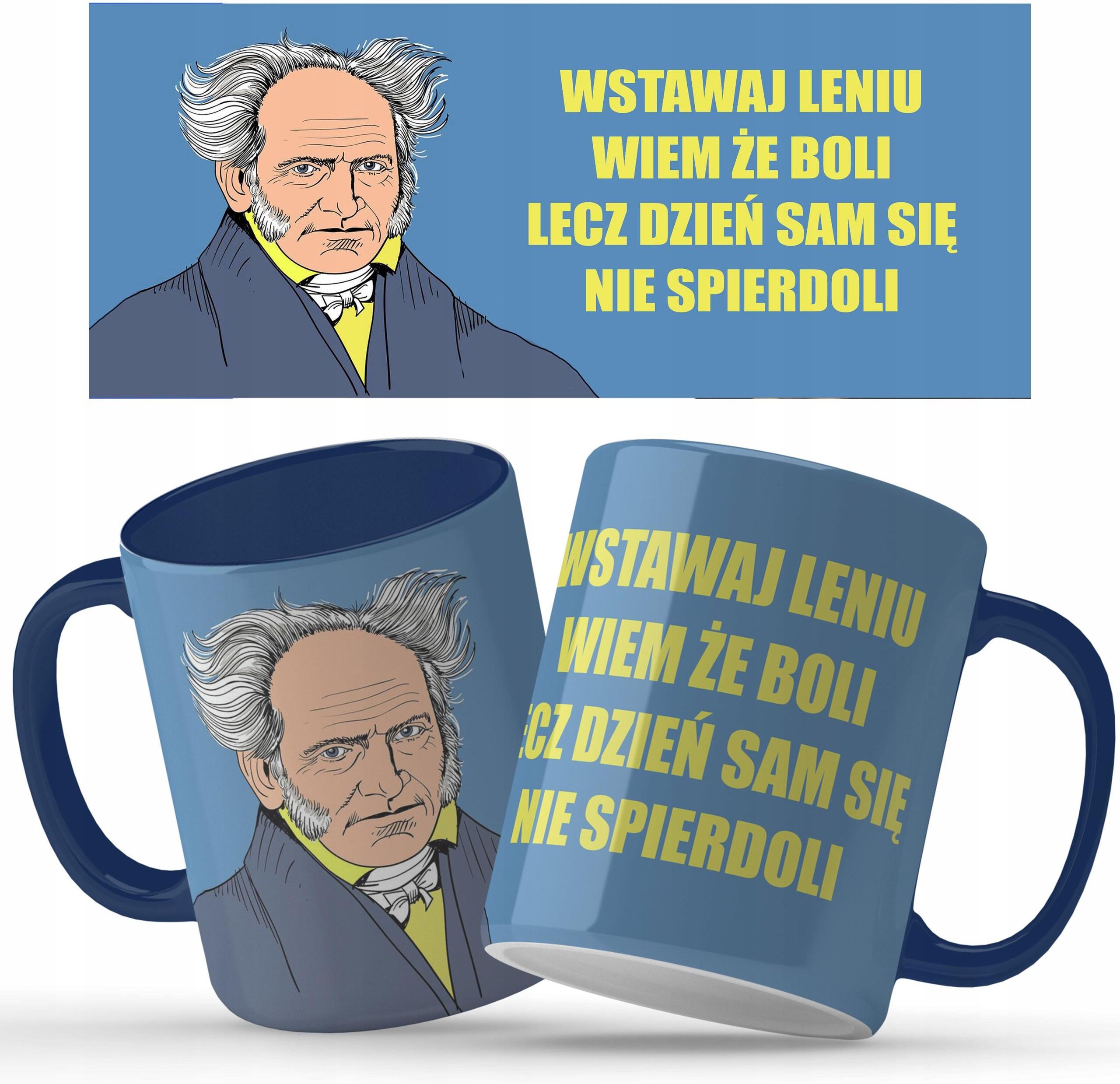 Kubek Granat Memy Schopenhauer Wz - Opinie i atrakcyjne ceny na Ceneo.pl