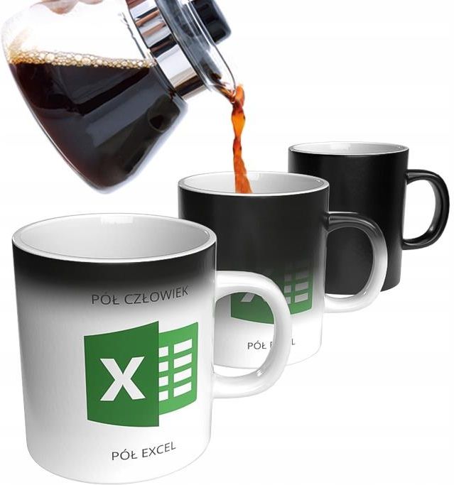 Magiczny Kubek Pół Człowiek Excel Biuro Humor - Opinie i atrakcyjne ...