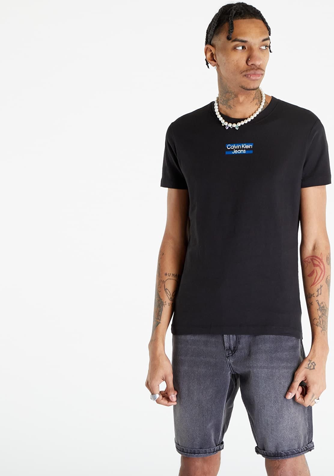 Calvin Klein Jeans Transparent Stripe S/S T-Shirt Black - Ceny i opinie ...