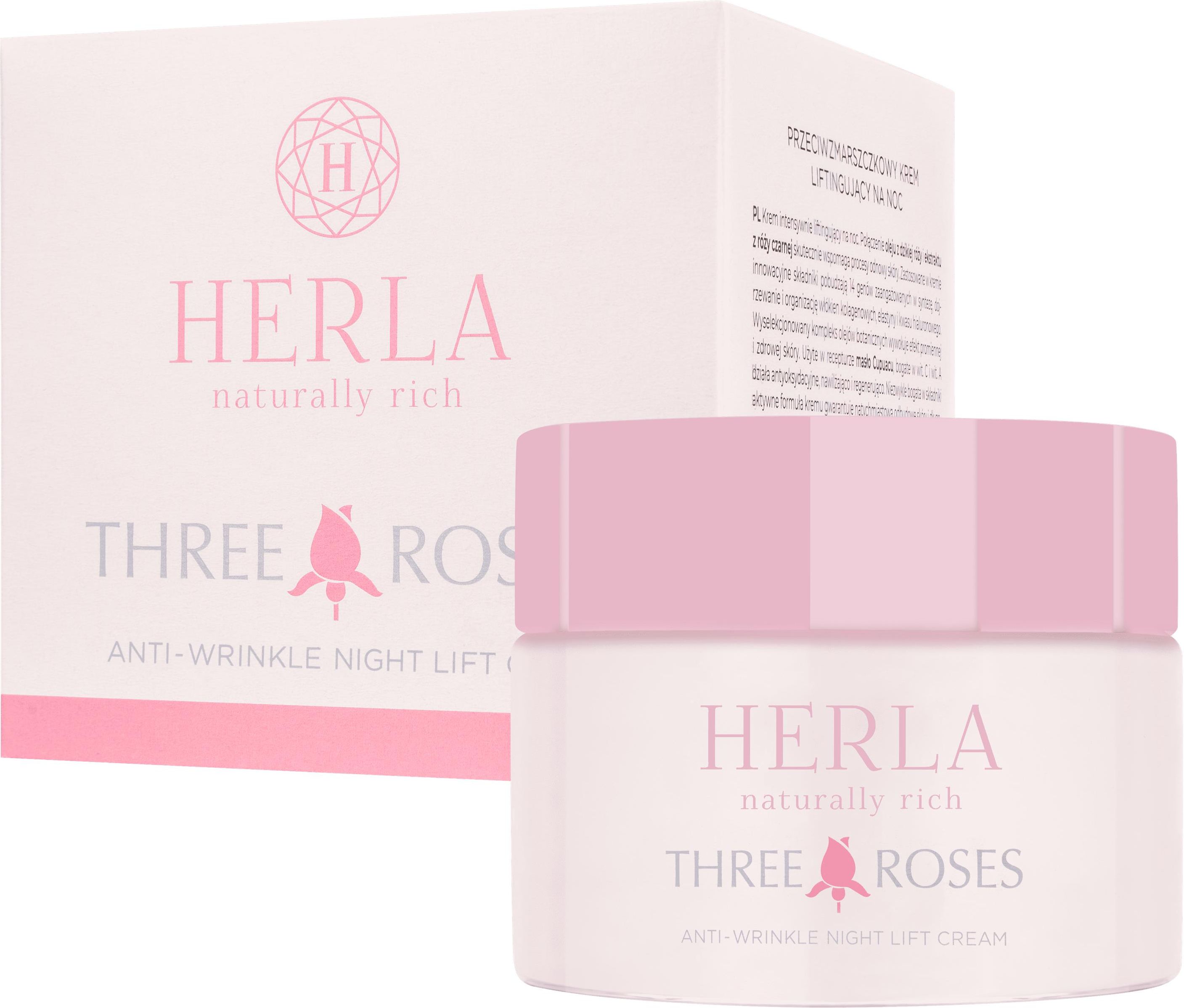 Krem do twarzy Herla Three Roses Krem Intensywnie Liftingujący Do ...