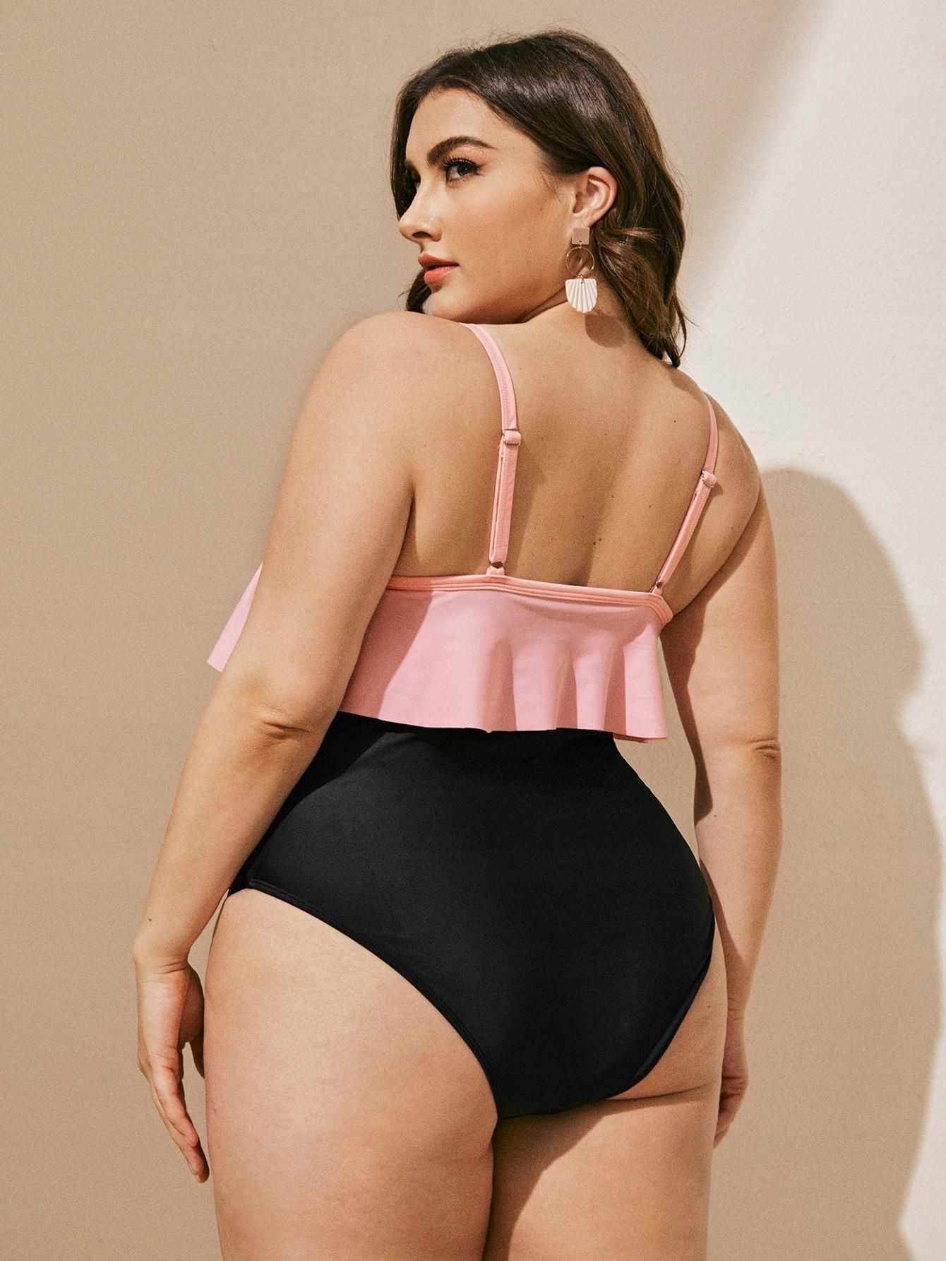 Kąpielowy Z Falbanką XXL IC42106 *shein Kostium - Ceny i opinie - Ceneo.pl