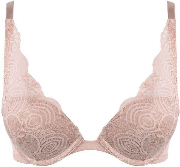 Biustonosz push-up Wonderbra Triangle beżowy 80E - Ceny i opinie - Ceneo.pl