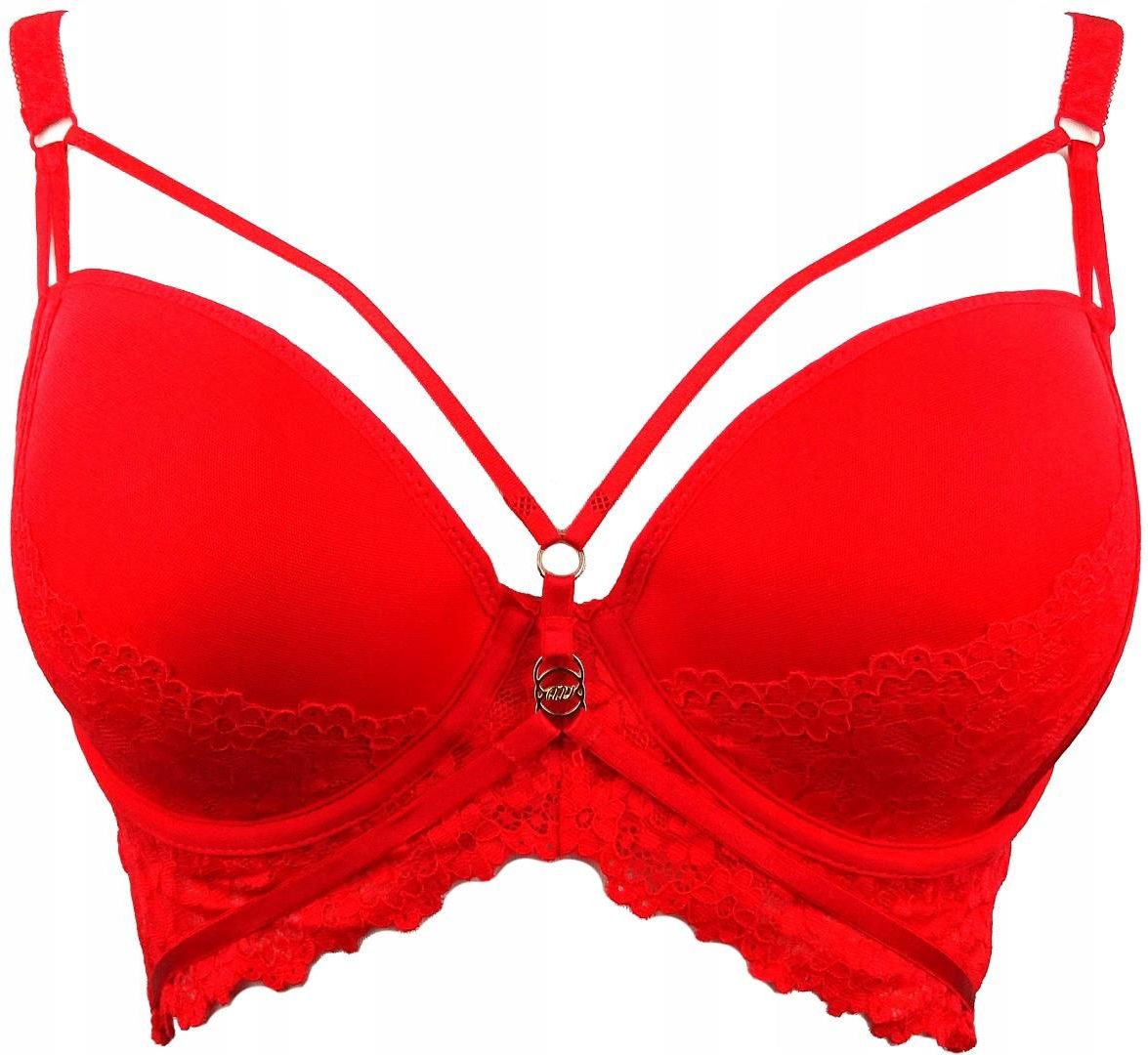 Nadizi biustonosz braletka Max push up Straps czerwony 75 B - Ceny i ...