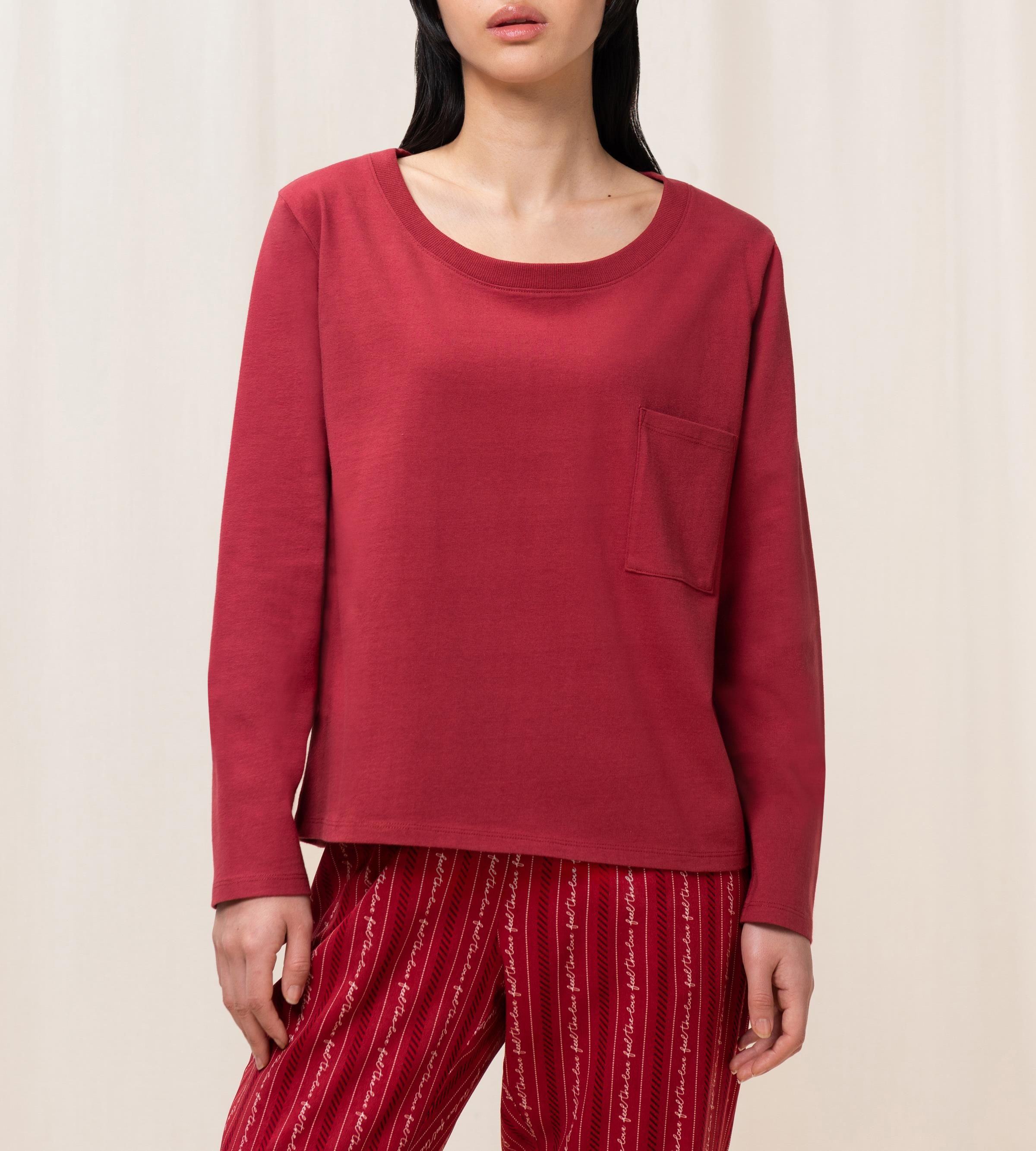 Triumph Mix & Match LSL Top Chest Pocket 02 czerwony - 00NX 10213660 ...