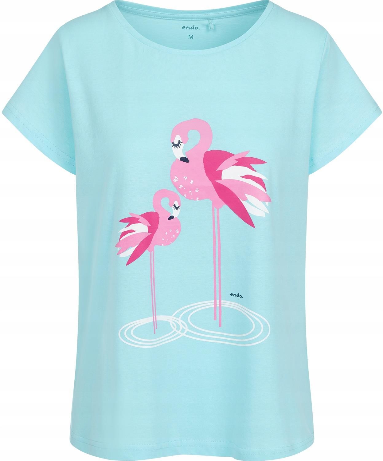 Endo Damska Piżama Krótki Rękaw Z Flamingiem M - Ceny i opinie - Ceneo.pl