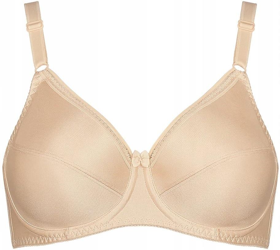 Biustonosz Triumph Claudette 200W miękki gładki beżowy stanik 90D ...