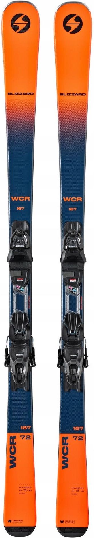 Narty Blizzard Wcr 72 Woodcore +Wiązania 167 Orange 23/24 - Ceny i ...
