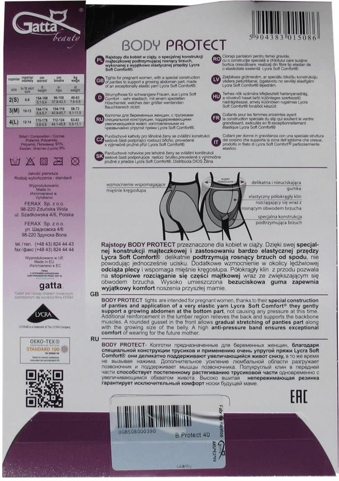 Rajstopy gładkie Gatta Body Protect 40 den złoty Golden r. 3 - Ceny i ...