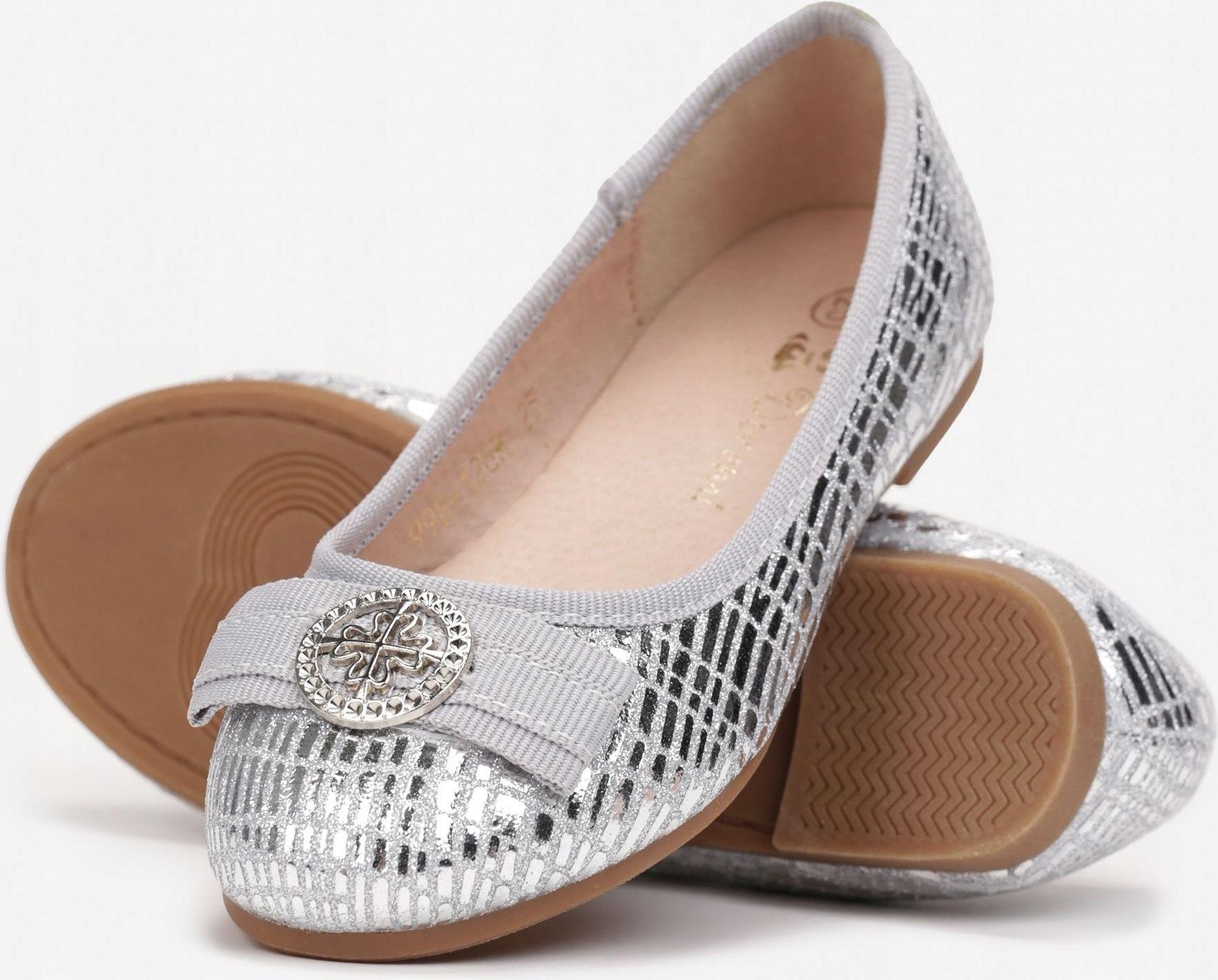 Born2Be Srebrne Balerinki 25 Ekoskóra Casual - Ceny i opinie - Ceneo.pl