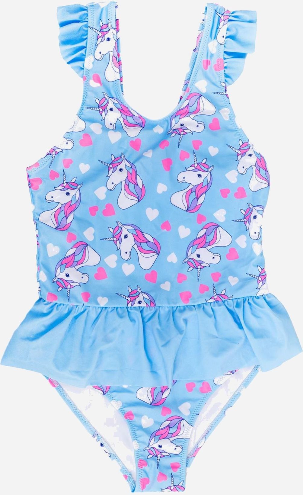 Kostium kąpielowy dziecięcy jednoczęściowy Yoclub LKJ-0033G-A100 128-134 Niebieski ...