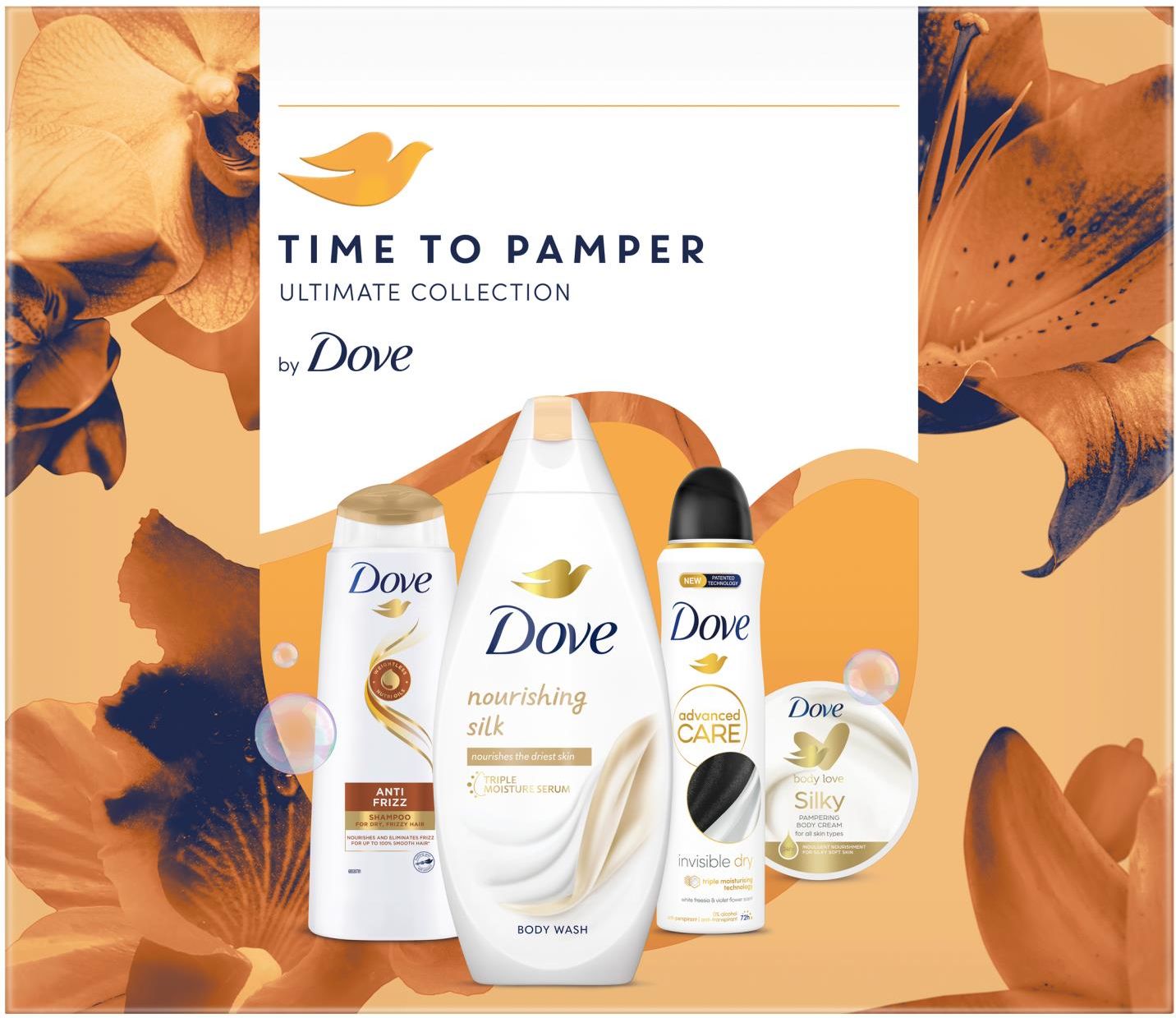 Dove Nourishing Silk Zestaw: Żel Pod Prysznic 250 Ml + Szampon Do ...