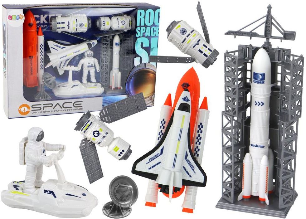 Leantoys Zestaw Kosmiczny Misja Kosmiczna Rakieta Statek 8 Ele. - Ceny i opinie - Ceneo.pl