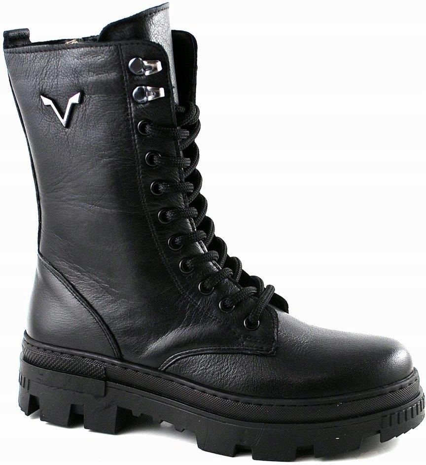 Vacarro 493 Trzewiki damskie czarne skóra r.37 - Ceny i opinie - Ceneo.pl