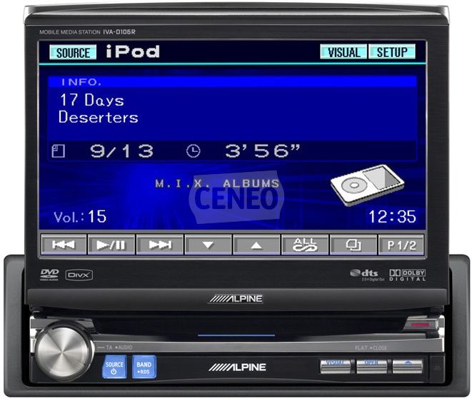 Samochodowy palel LCD TV Alpine IVA-D106R - Opinie i ceny na Ceneo.pl