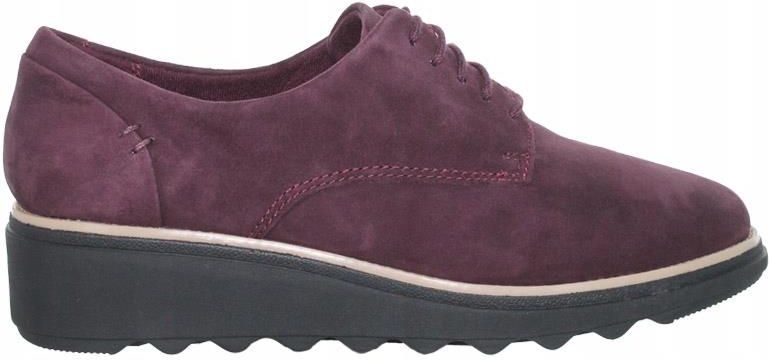Półbuty Clarks Sharon Noel fioletowe skórzane 36 - Ceny i opinie - Ceneo.pl