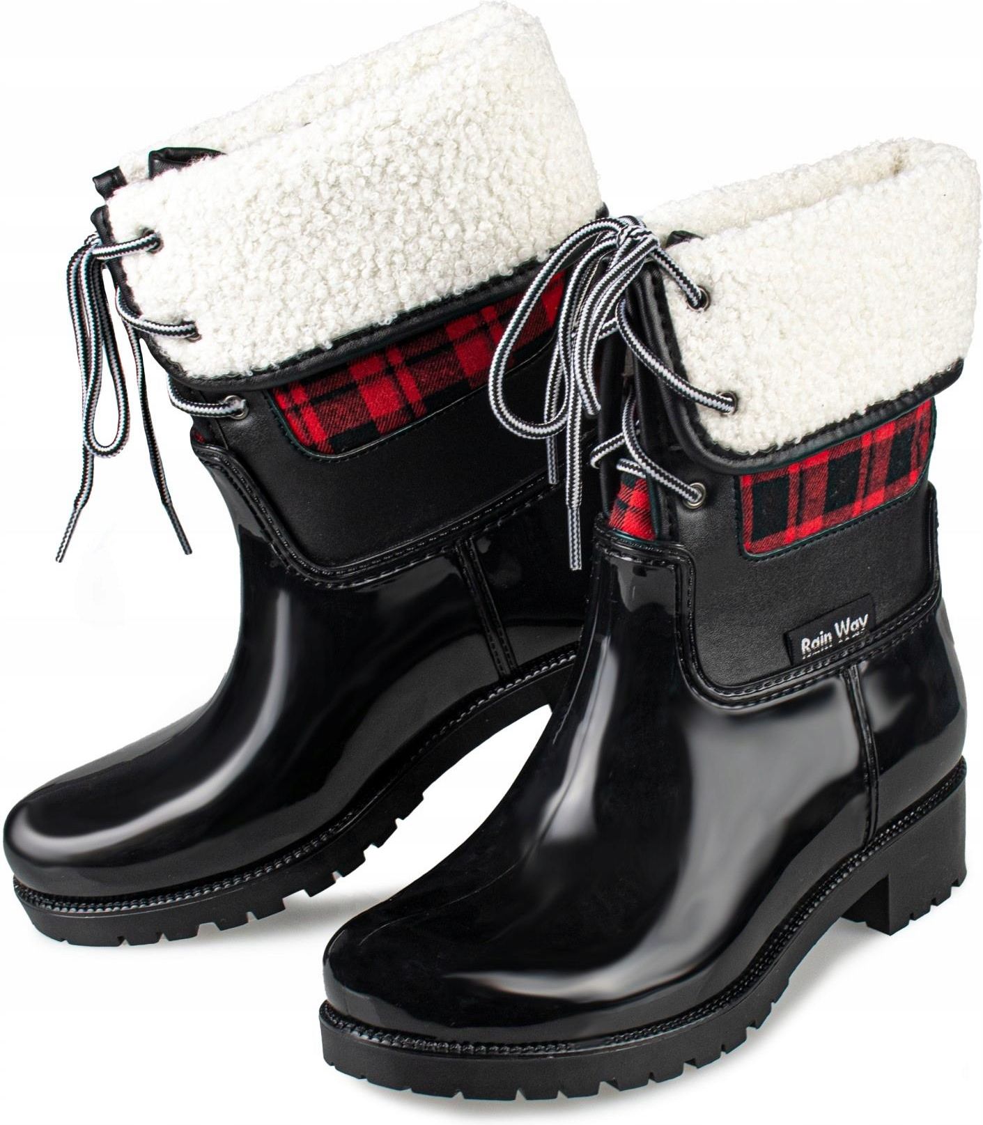 Kalosze damskie ocieplane Rain Way kratka r.40 - Ceny i opinie - Ceneo.pl