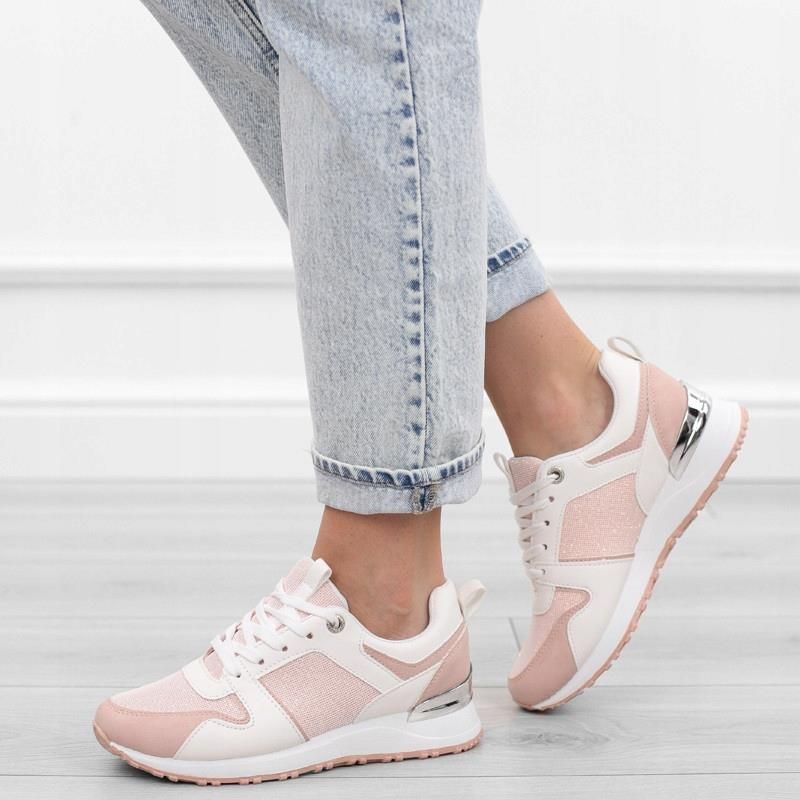 Różowe białe damskie sportowe sneakersy PC82 r.37 - Ceny i opinie ...
