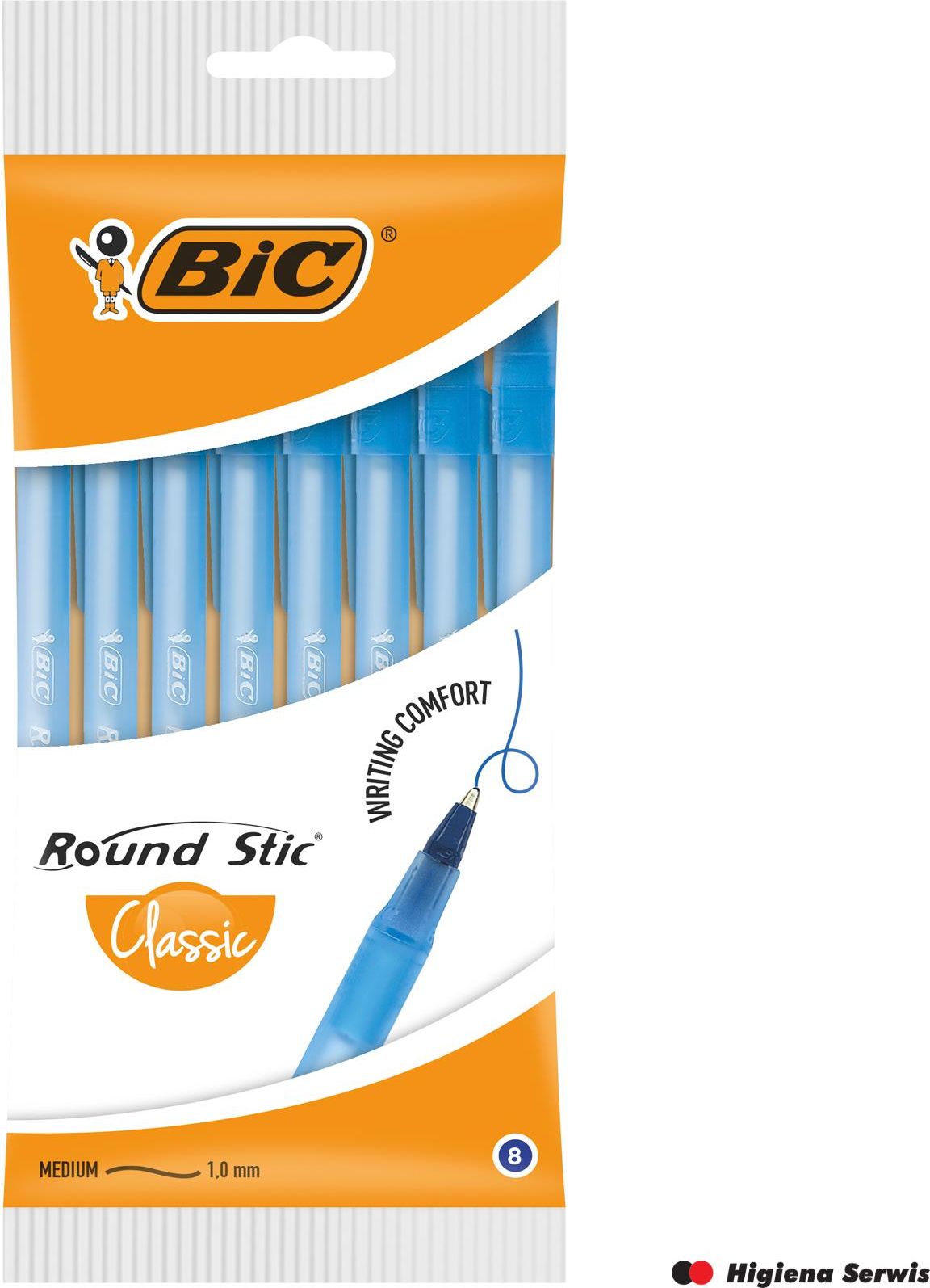 Długopis Bic Round Stic Classic Niebieski, Blister 8Szt, 928497 - Ceny i opinie - Ceneo.pl