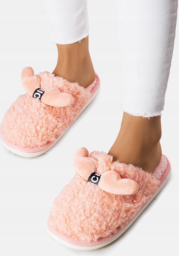 Różowe kapcie ocieplane futerko damskie YF-60 41 - Ceny i opinie - Ceneo.pl