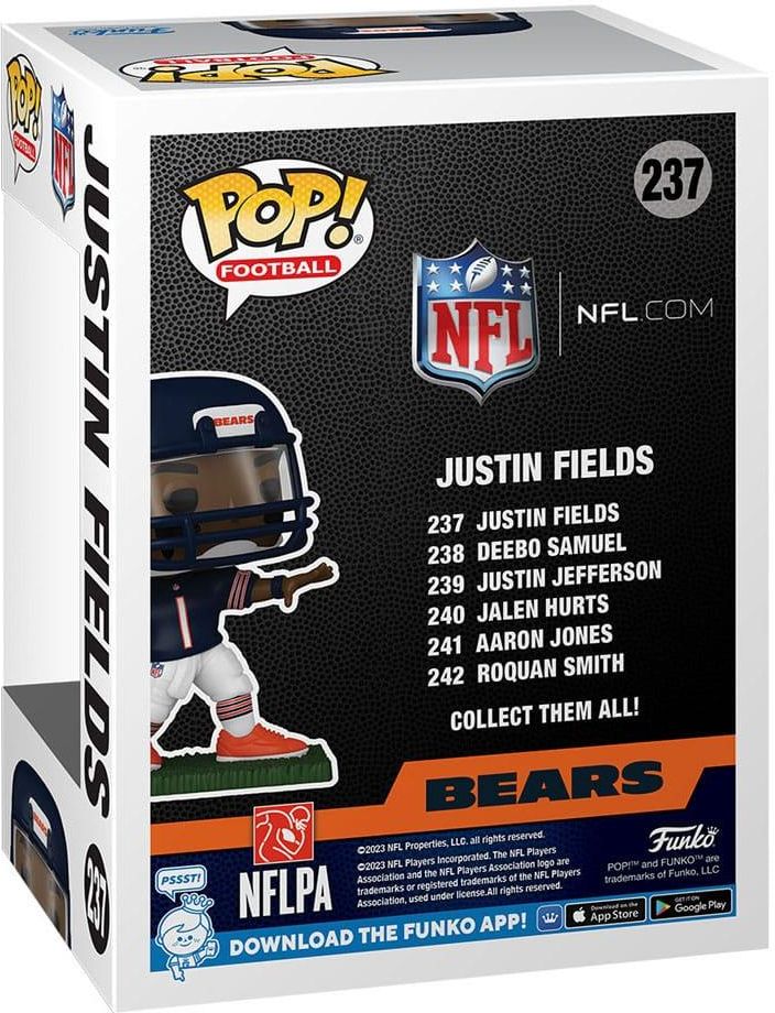 Funko Nfl Pop Football Vinyl Figure Bears Justin Fields 9Cm Nr 237 ...