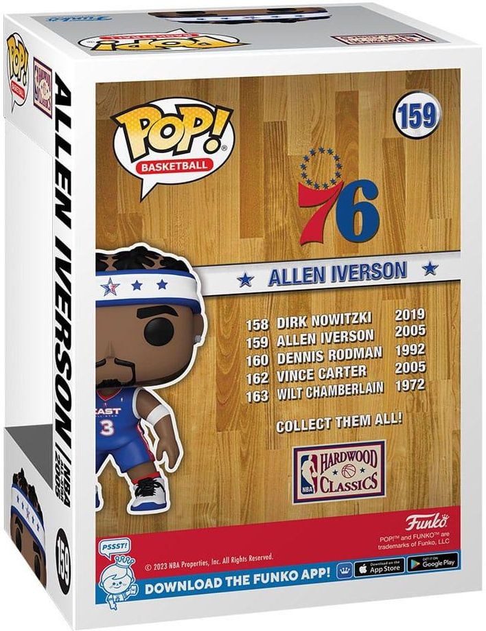 Funko Nba Legends Pop Sports Vinyl Figure Allen Iverson 2005 9Cm Nr 159 ...