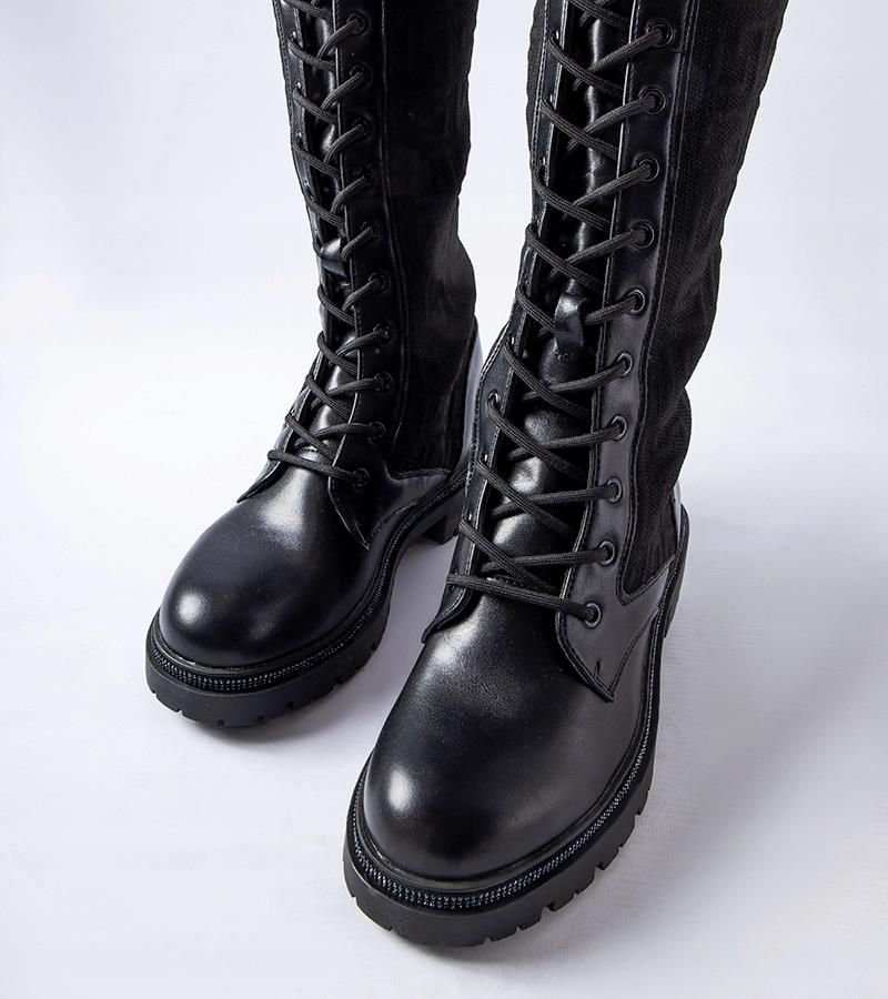 Czarne skarpetkowe kozaki z cyrkoniami 26096 40 - Ceny i opinie - Ceneo.pl