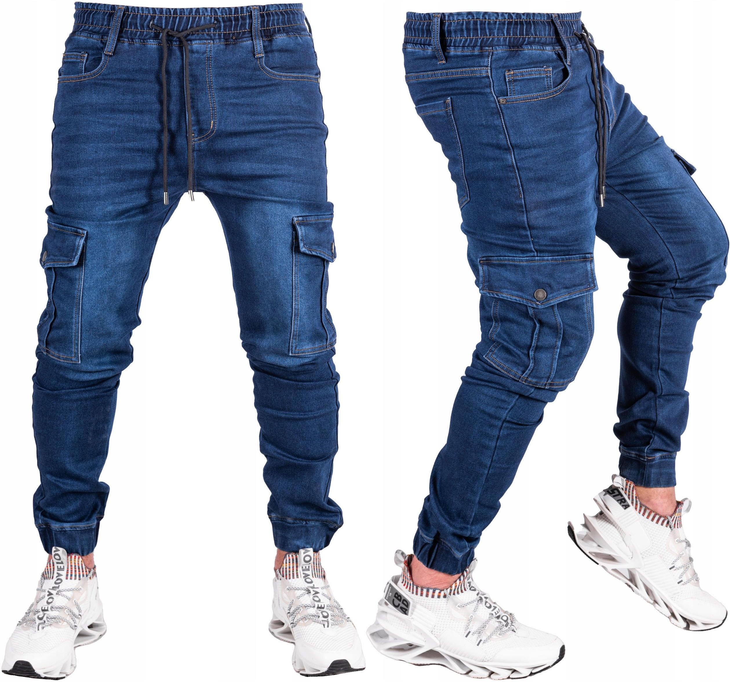 Joggery jeansowe granatowe bojówki Vibia r.36 - Ceny i opinie - Ceneo.pl