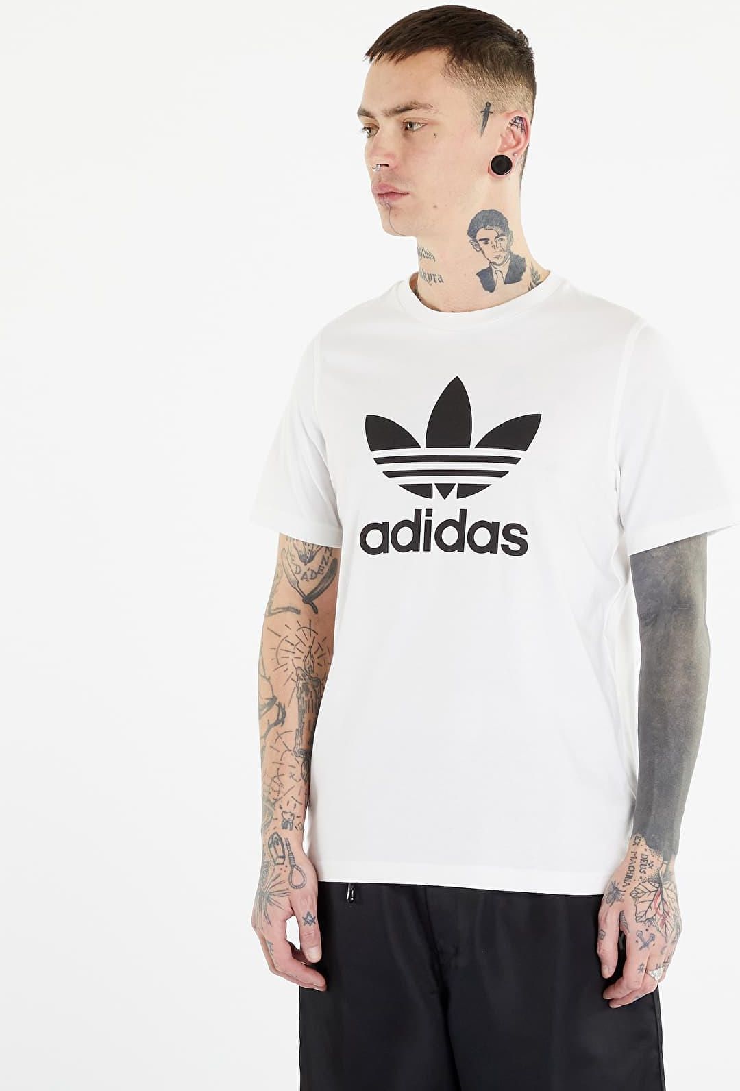 Adidas Originals Adicolor Trefoil Short Sleeve Tee White/ Black - Ceny ...