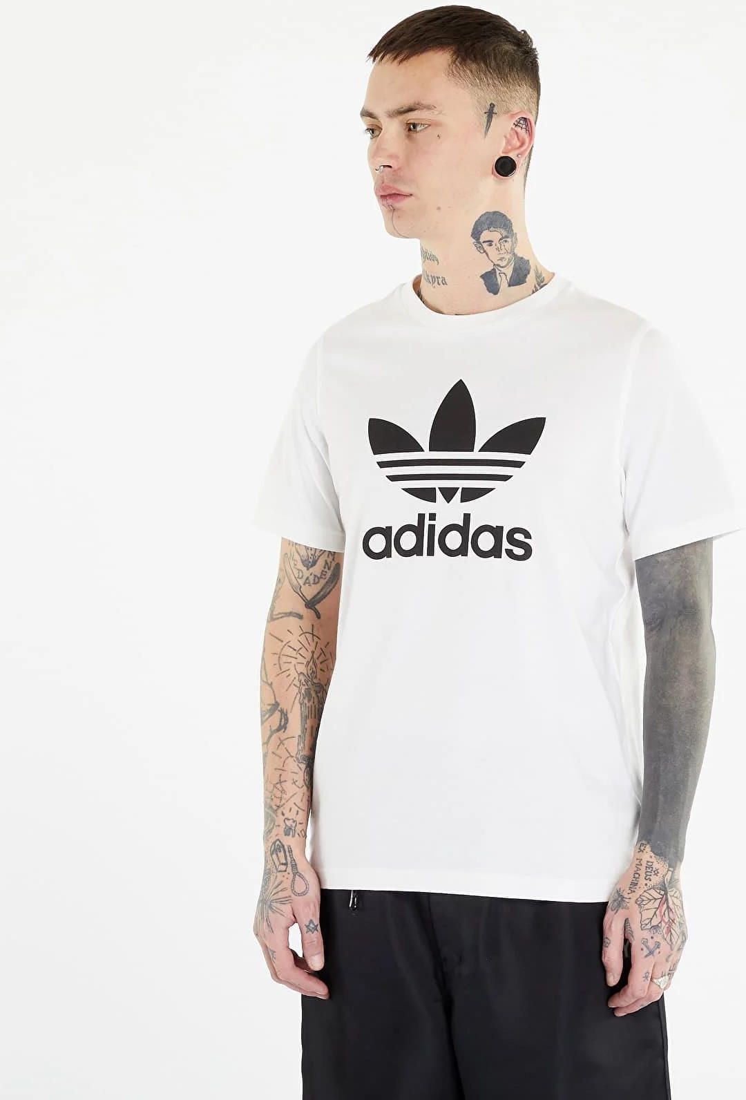 Adidas Originals Adicolor Trefoil Short Sleeve Tee White/ Black - Ceny ...