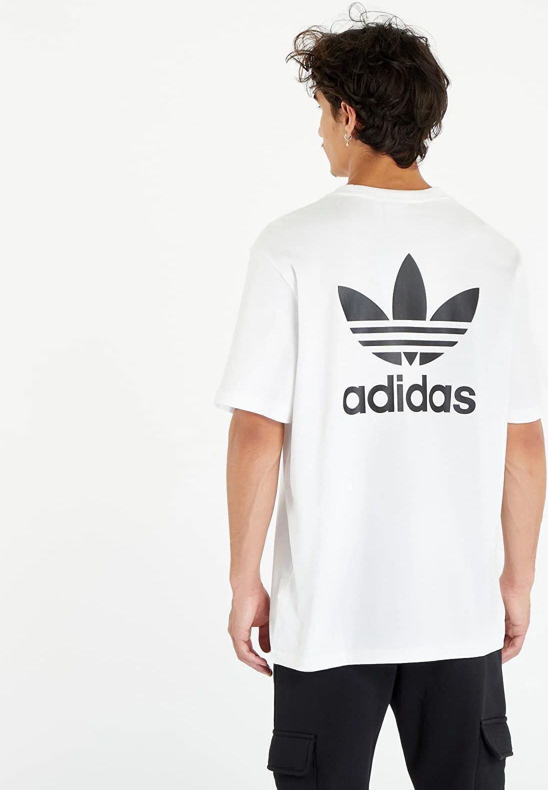 Adidas Adicolor Classics Back+Front Trefoil Boxy Tee White/ Black ...