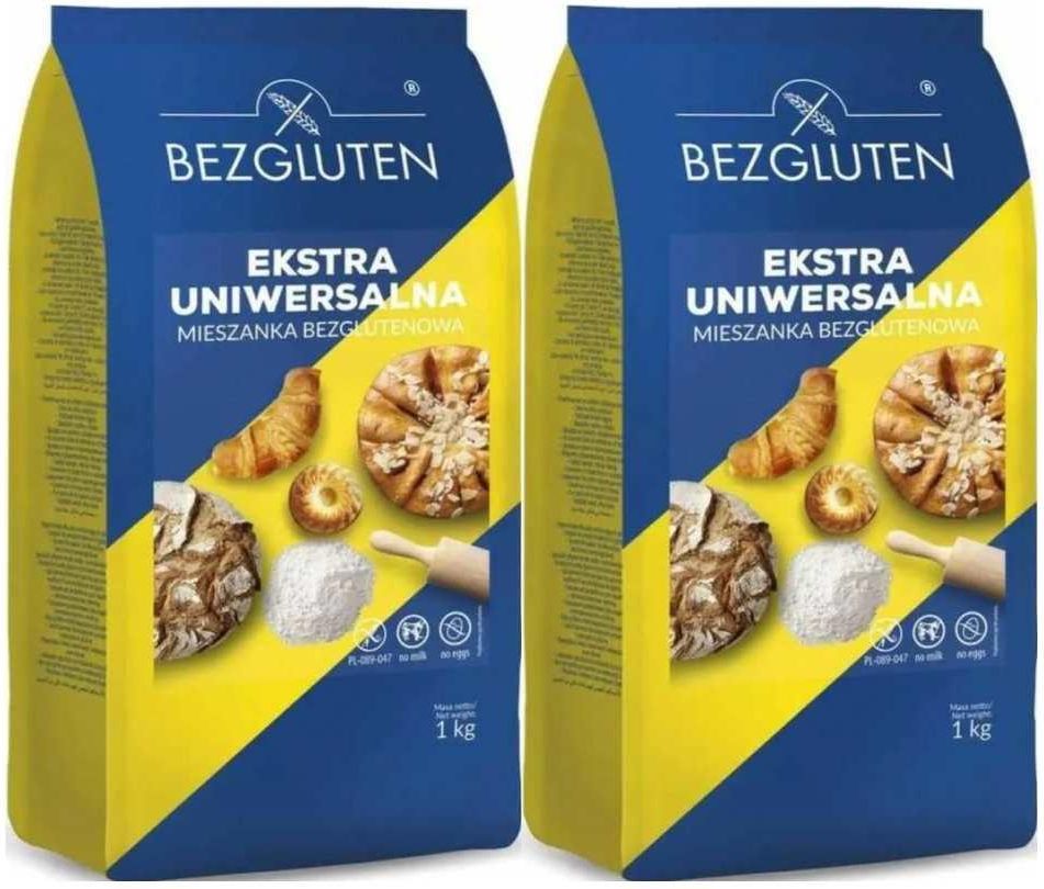 Bezgluten 2 X Ekstra Uniwersalna Mieszanka Bezglutenowa 1kg - Ceny i ...