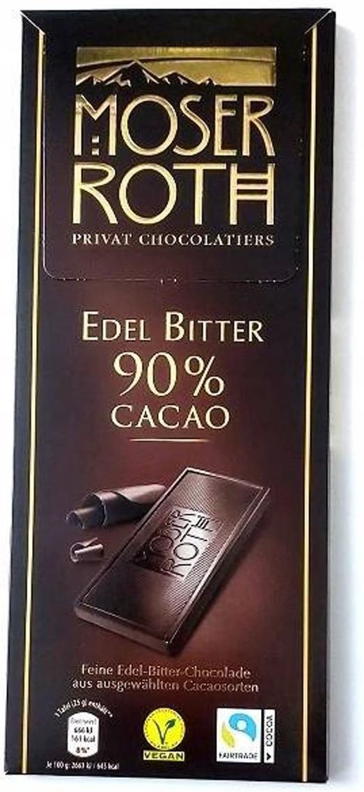 Moser Roth Czekolada Gorzka 90% Cacao 125g - Ceny i opinie - Ceneo.pl