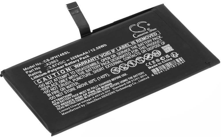 Bateria Cameron Sino Apple Iphone 14 / A2863 3250Mah 12.58Wh Li Polymer ...
