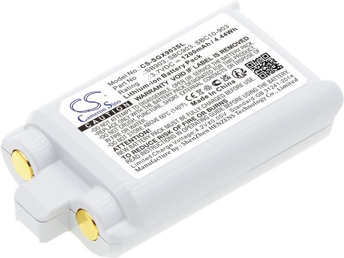 Cameron Sino Shure SLX-D Transmitter SB903 1200mAh 4.44Wh Li-Ion 3.7V ...