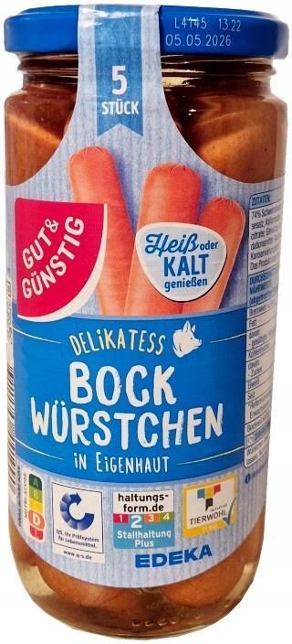 G&G Bock Wurstchen Eigenhaut Parówki 5szt. 250/380g - Ceny i opinie ...