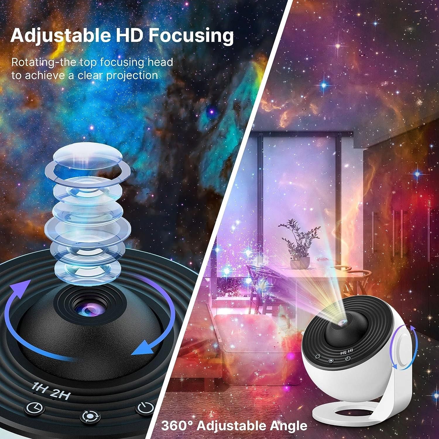 Projektor Gwiazd Galaktyki Hd Pokój Dziecka 12 Scen 360° Timer - Opinie ...