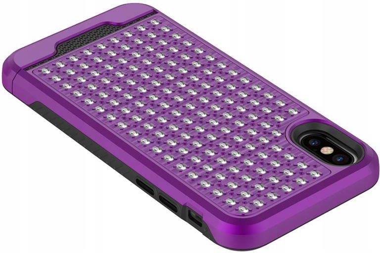 Zizo Star Diamond Hybrid Cover Etui Iphone X Purple Black - Etui na ...