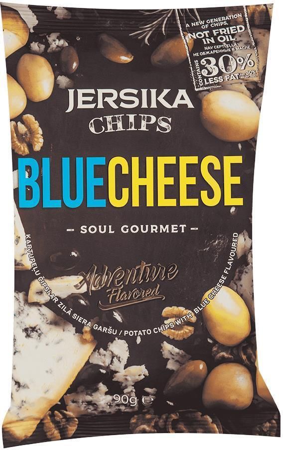 Jersika S Chipsy Ziemniaczane O Smaku Sera Pleśniowego 90g - Ceny i ...