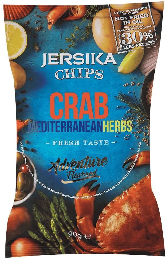Jersika S Chipsy Ziemniaczane O Smaku Kraba I Przyp. Dziemn. 90g - Ceny ...