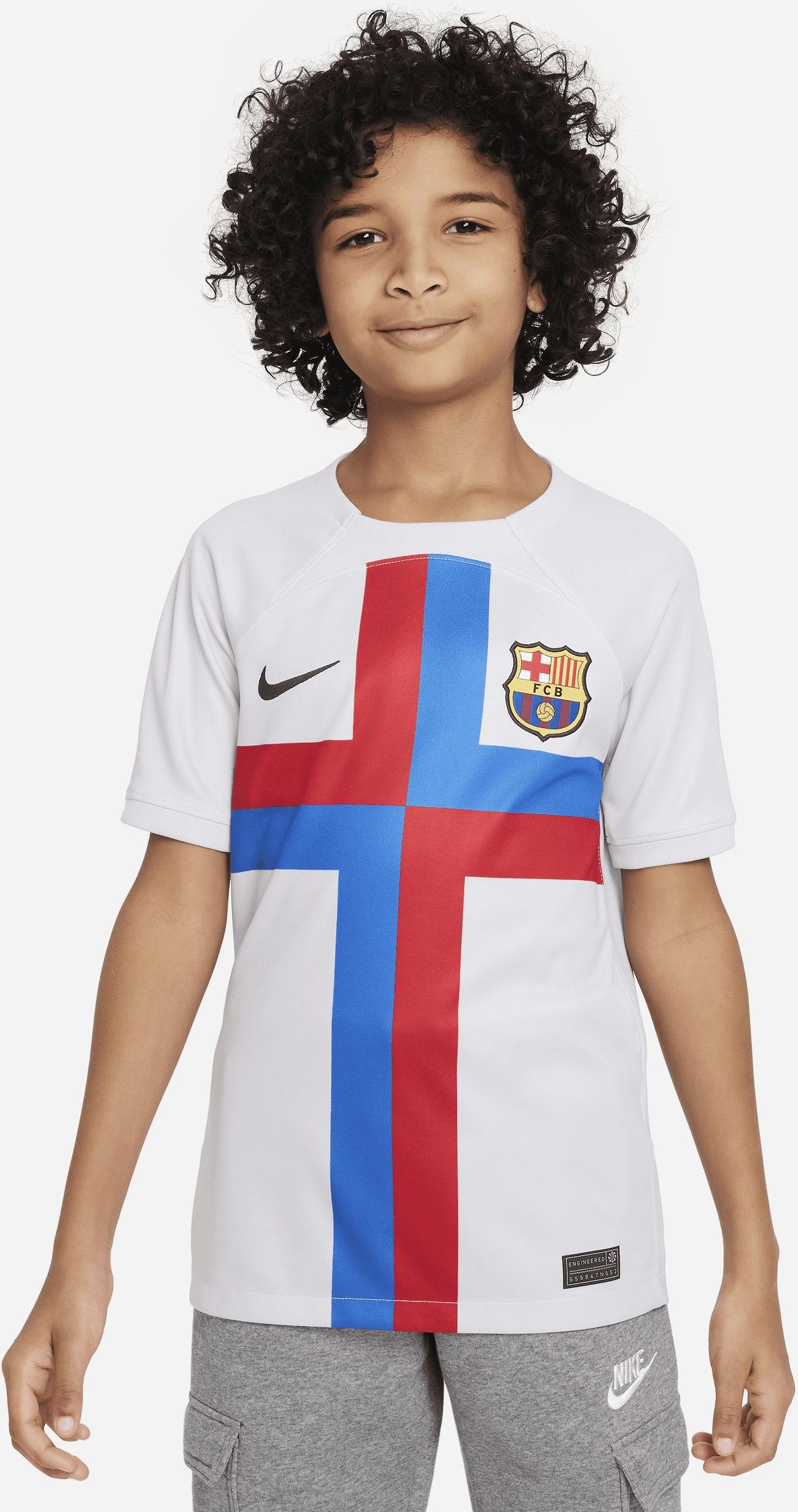 Koszulka Piłkarska Dla Dużych Dzieci Nike Dri Fit Fc Barcelona 2022 23