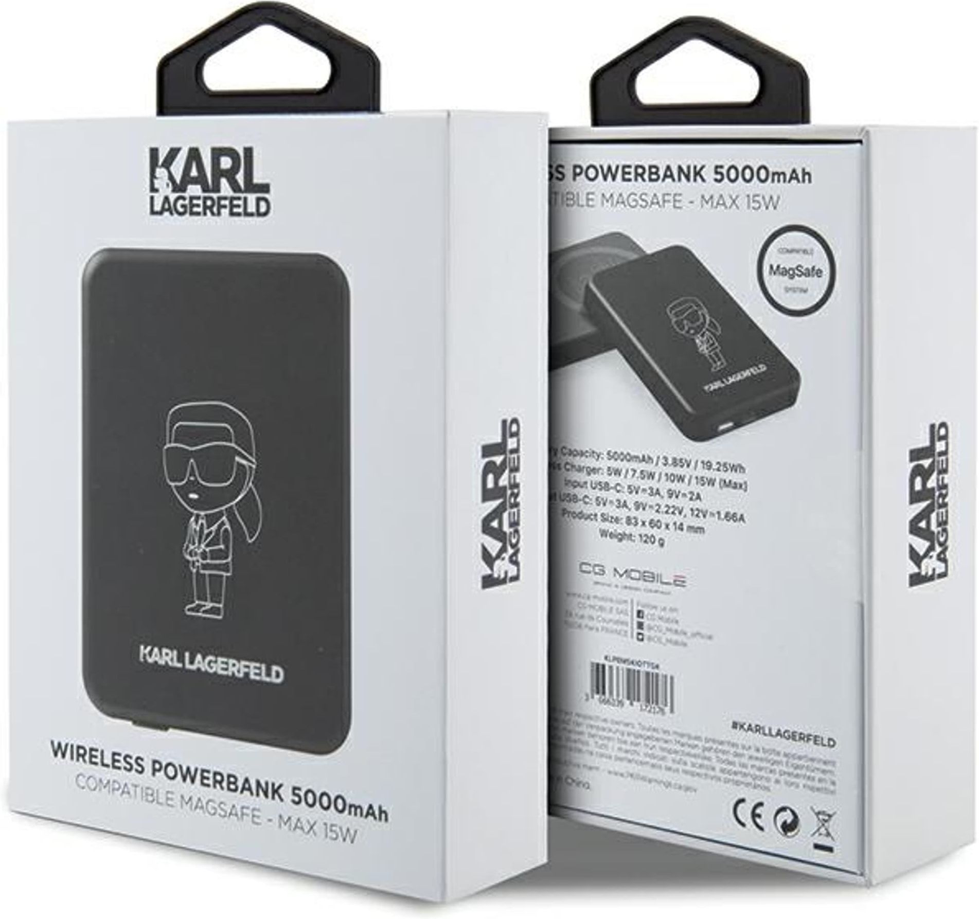 Powerbank Karl Lagerfeld Powerbank Indukcyjny 5000mAh Czarny ...