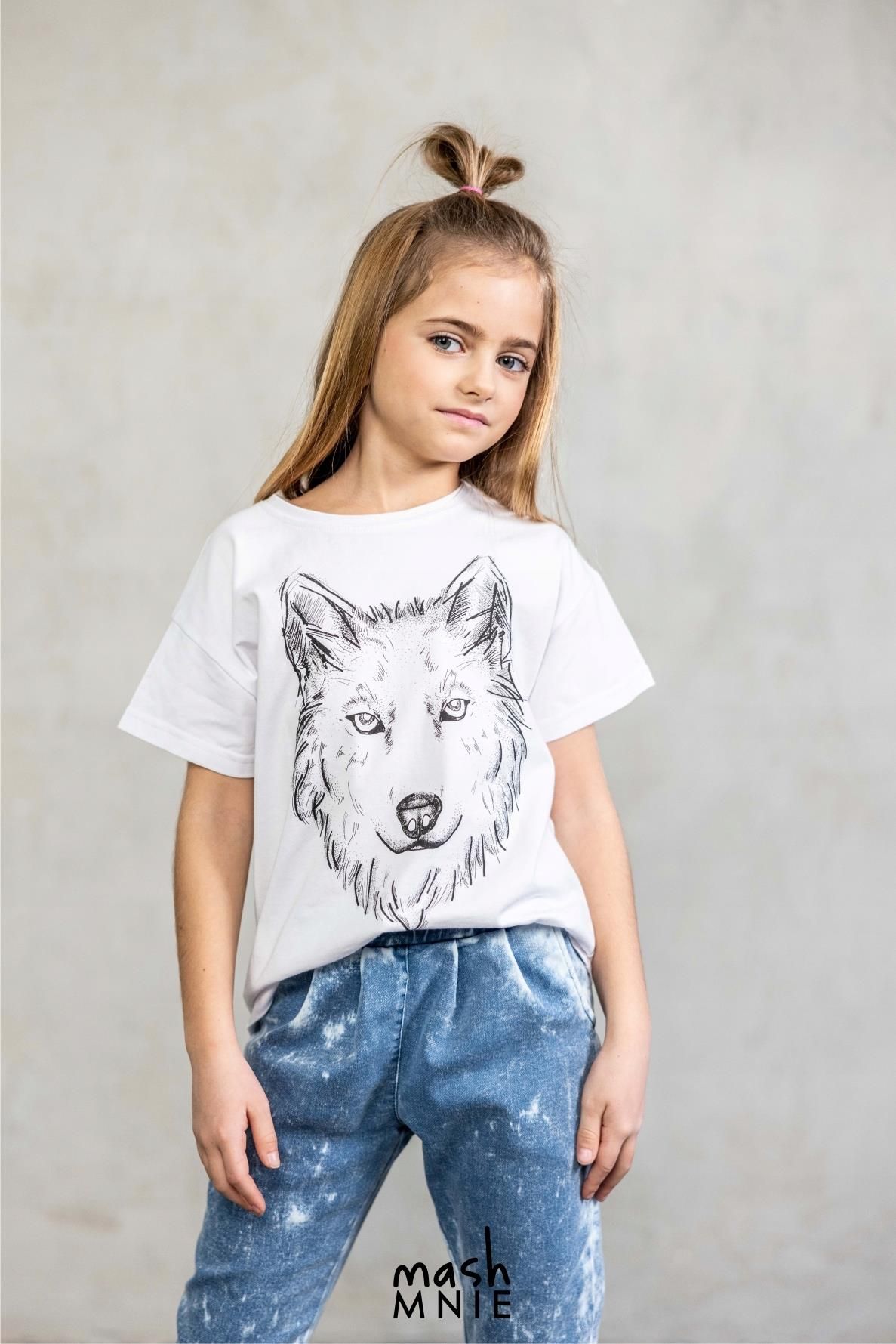 T-shirt z wilkiem do szkoły Mash Mnie r. 152/158 - Ceny i opinie - Ceneo.pl